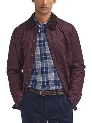 Barbour Heritage Liddesdale Quilted Jacket Winter Blackberry