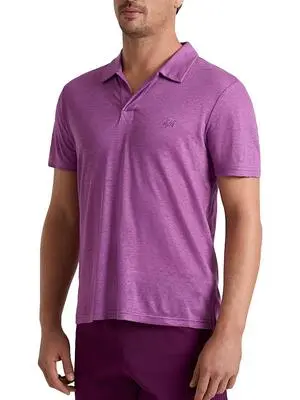Vilebrequin Regular Fit Short Sleeve Linen Polo Shirt - Prelat