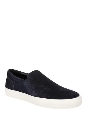 Vince Fletcher Slip-On Sneakers Night Blue Suede