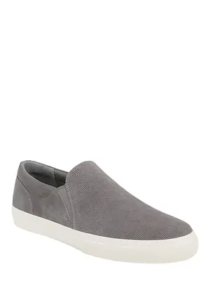 Vince Fletcher Slip-On Sneakers Smoke Grey Suede