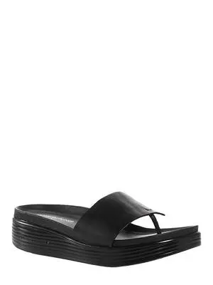 DONALD PLINER Fifi Platform Wedge Sandals - Black