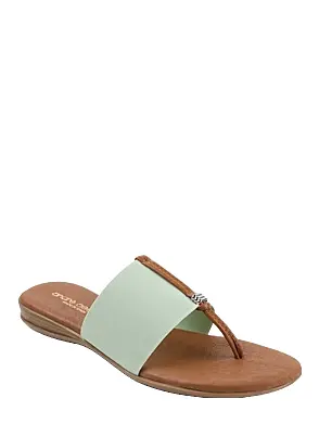 Andre Assous Thong Sandals Mint