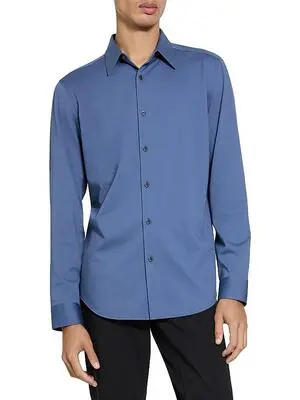 Theory Sylvain Shirt In Structure Knit Bering