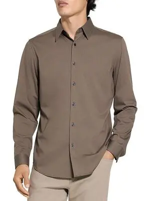 Theory Sylvain Structure Knit Shirt - Morel