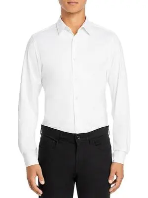 Theory Sylvain Shirt In Structure Knit White