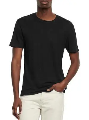 Sandro Clash Linen Tee - Black