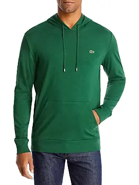 Lacoste Long-Sleeve Hooded Tee Bright Green