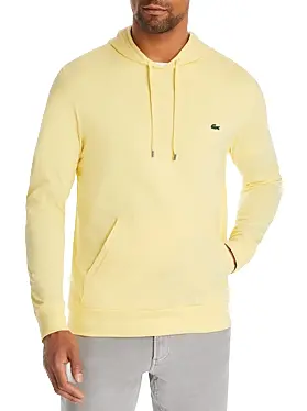 Lacoste Long-Sleeve Hooded Tee Yellow