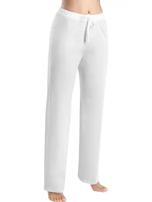 Hanro Cotton Deluxe Drawstring Lounge Pants White