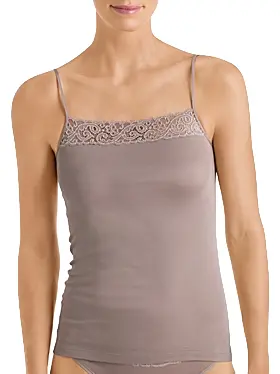 Hanro Hanro Moments Spaghetti Strap Camisole Cobblestone