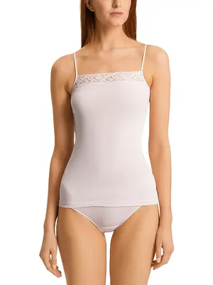 Hanro Hanro Moments Spaghetti Strap Camisole Honeydew
