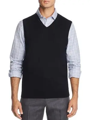 Bloomingdale'S Merino Wool V-neck Vest - Black
