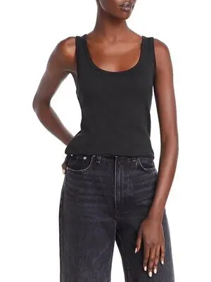 Splendid 1x1 Ribbed Tank - Black