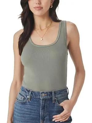Splendid 1x1 Ribbed Tank - Eucalyptus