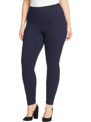 Lyssé Center Seam Ponte Leggings - Midnight