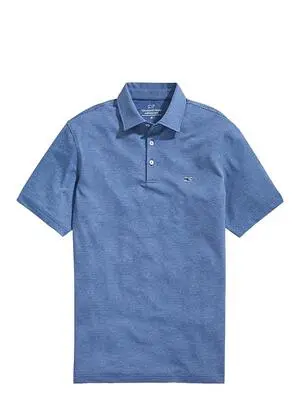 Vineyard Vines St. Jean Stripe Sankaty Regular Fit Polo Shirt Blue Depth Tejeda