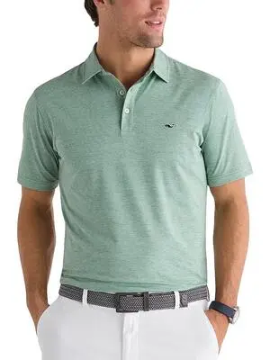 Vineyard Vines VINEYARD VINES St. Jean Stripe Sankaty Polo Olive Dusk/white