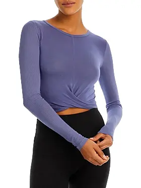 Alo Yoga Alo Yoga Twist-Front Top Infinity Blue