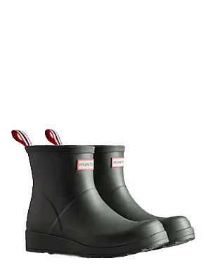 Hunter Original Short Play Wedge Rain Boots Arctic Moss