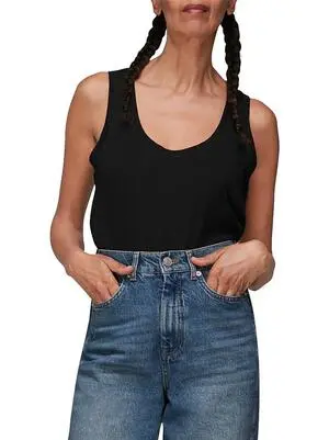 Whistles Basic Tank Top - Black