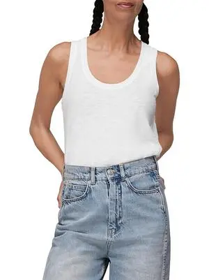 Whistles Basic Tank Top - White