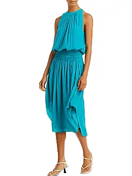 Ramy Brook Ramy Brook Audrey Sleeveless Halter Midi Dress Gemstone