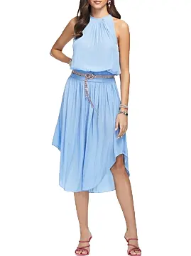 Ramy Brook Ramy Brook Audrey Sleeveless Halter Midi Dress Ocean