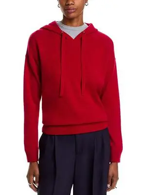 Bloomingdale'S C Exclusive Pullover Cashmere Hoodie - Brick
