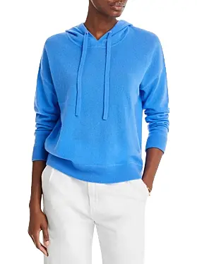 Bloomingdale'S C By Bloomingdale's Exclusive Pullover Cashmere Hoodie Cornflower