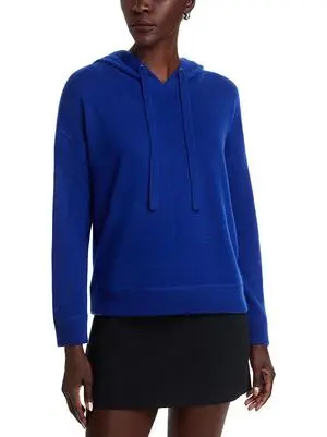 Bloomingdale'S C Exclusive Pullover Cashmere Hoodie - Night Ocean