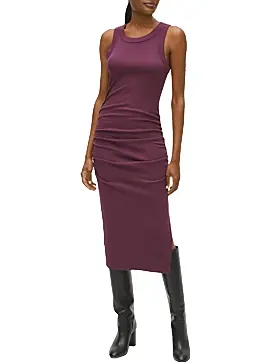 Michael Stars Wren Tank Midi Dress Plum
