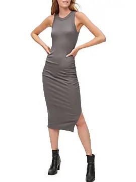 Michael Stars Wren Tank Midi Dress Shadow