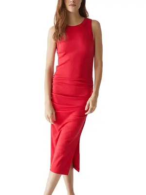 Michael Stars Wren Tank Midi Dress Tamale