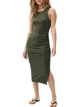 Michael Stars Wren Tank Midi Dress Tarragon