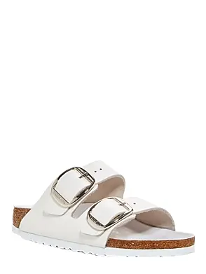 BIRKENSTOCK Arizona Big Buckle Slide Sandals White