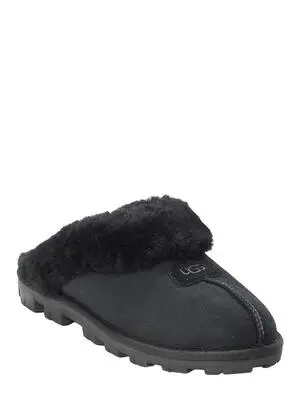 UGG Coquette Shearling Slippers Black