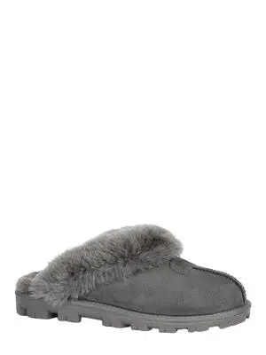 UGG Coquette Shearling Slippers Gray