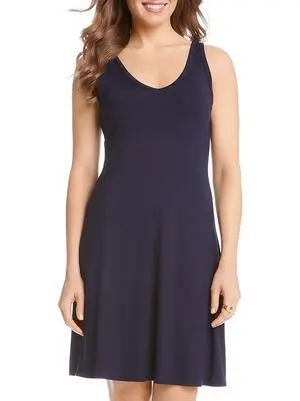 Karen Kane Brigitte Knit Tank Dress - Navy