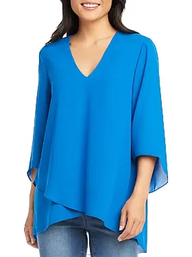 Karen Kane Karen Kane Asymmetric High/Low Top Mbl