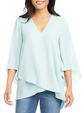 Karen Kane Karen Kane Asymmetric High/Low Top Sef