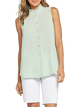 NYDJ Sleeveless Ruffled Top Beginning