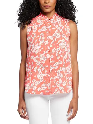 NYDJ Sleeveless Ruffled Top Magdalene