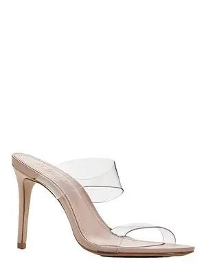 Schutz Ariella High-Heel Slide Sandals Transparent