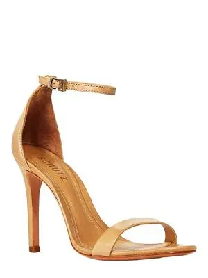 Schutz Cadey Lee Ankle Strap High-heel Sandals - Lightwood Leather