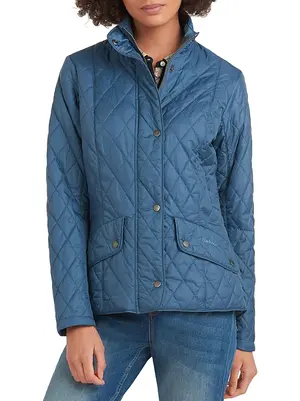 Barbour Flyweight Cavalry Quilted Jacket Bluestone