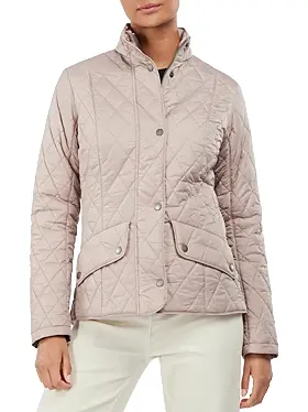 Barbour Flyweight Cavalry Quilted Jacket Dusty Mauv