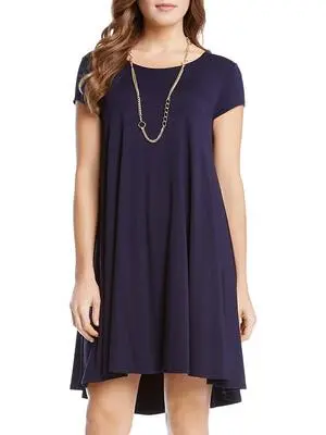 Karen Kane Maggie Trapeze Mini Dress - Navy
