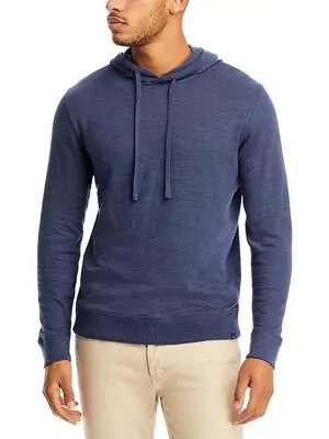 Faherty Brand Slub Cotton Hoodie - Blue Night