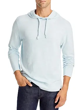 Faherty Brand Slub Cotton Hoodie Sky