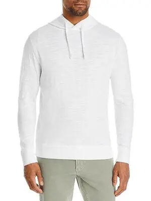 Faherty Brand Slub Cotton Hoodie - White